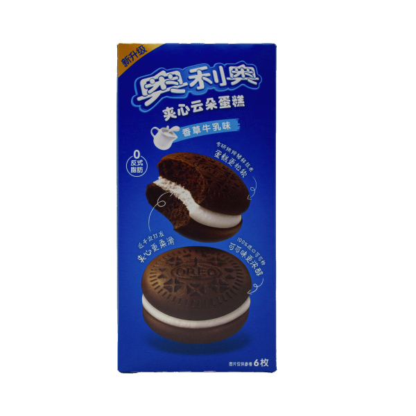 奥利奥夹心云朵蛋糕香草牛乳味Pastel de vainilla y leche – yyasianmarket